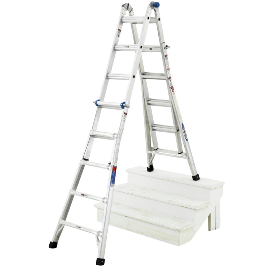Werner Promaster Telescopic Combination Ladder. 4 Sizes to 7.0m